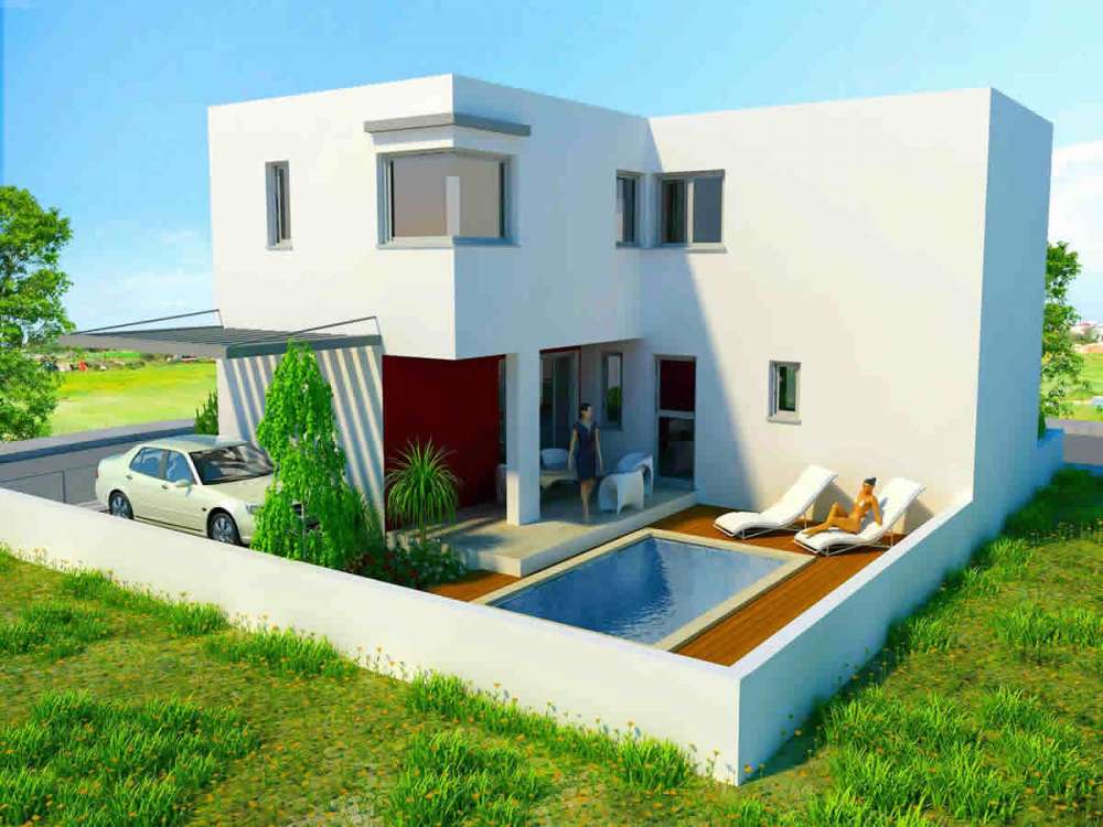 Corner House with Pool Larnaca